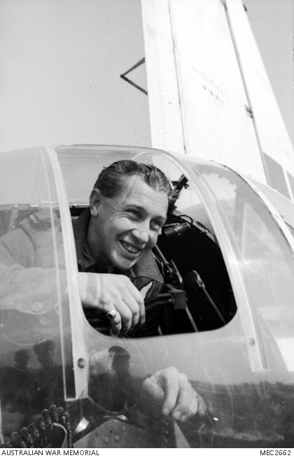 Bone, Algeria. c. 1943. An air gunner in the tail turret of a Vickers ...