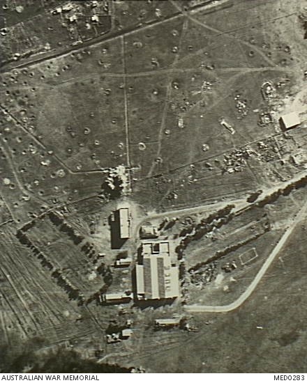Barce, Cyrenaica, Libya. 6 January 1942. Aerial view of a raid in ...