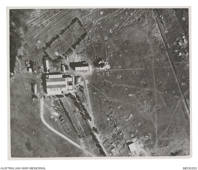 Barce, Cyrenaica, Libya. 6 January 1942. Aerial view of a raid in ...
