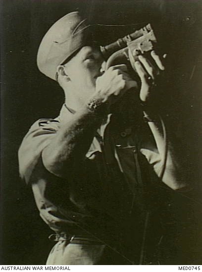 Western Desert, Egypt. 5 November 1942. The signaller who operates with ...
