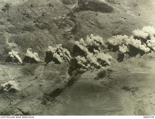 Western Desert, Egypt. 6 November 1942. Enemy transport caught by a ...