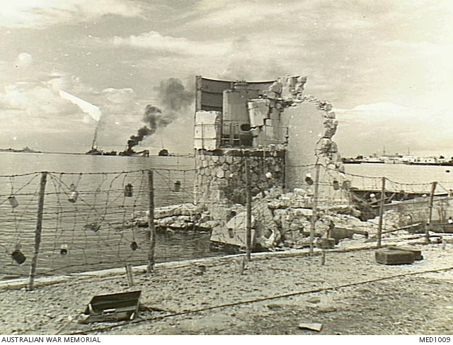 Benina, Cyrenaica, Libya. 8 December 1942. A wrecked building on the ...