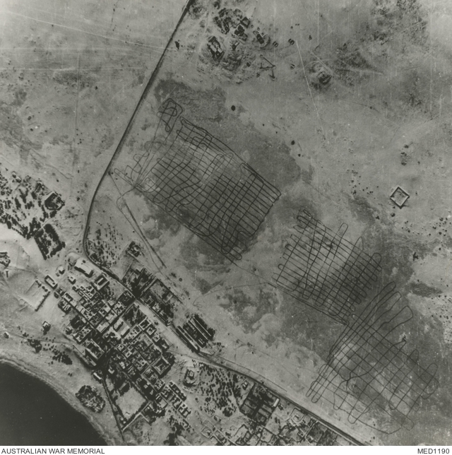 Sirte, Tripolitania, Libya. 18 January 1943. Aerial view of Sirte ...