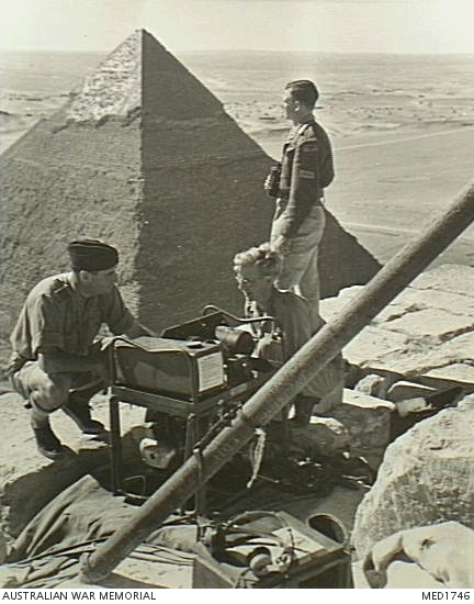 Near Cairo, Egypt. 17 December 1943. An RAF radio observation post was ...