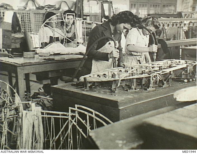 North Africa. 6 December 1944. These French girls use a workbench to ...