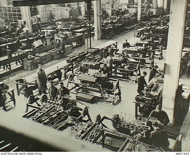 North Africa. 6 December 1944. General view of the engine shop where ...