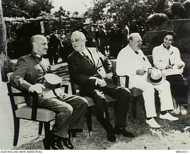 Cairo, Egypt. c. 22 November 1943. At a conference at which officials ...