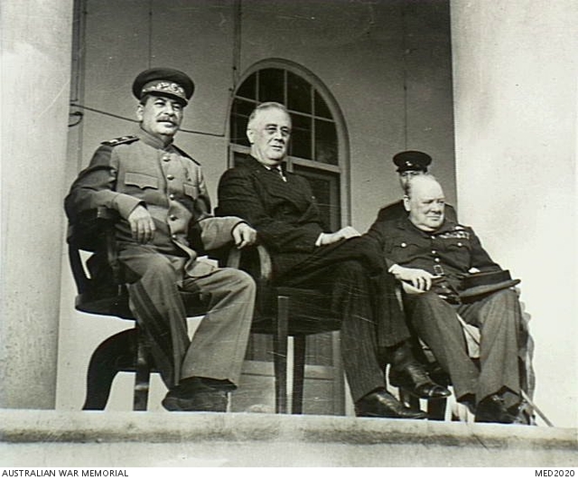 Marshal Stalin, President Franklin D. Roosevelt, and Mr Winston ...