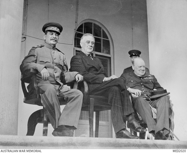 Marshal Stalin, President Franklin D. Roosevelt, and Mr Winston ...