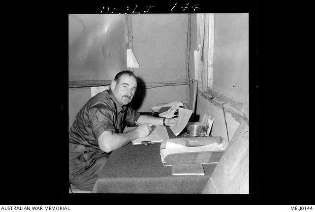 Major (Maj) Alan Stretton of Elsternwick, Vic, Brigade Major of 28 ...