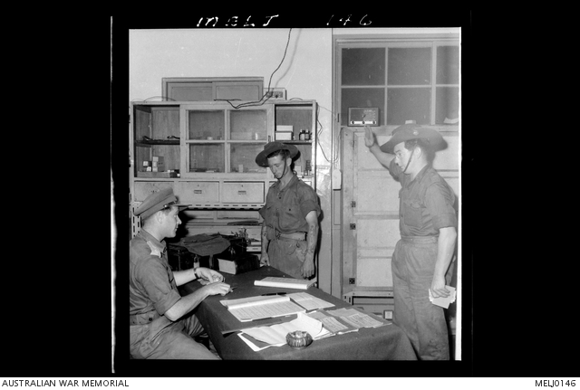Sergeant J E Webb (right) of Randwick, NSW, and the British Base ...