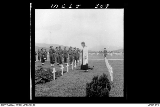 Funeral of 3484 Captain (Capt) Garth George Jarman, of A Company, 3rd ...