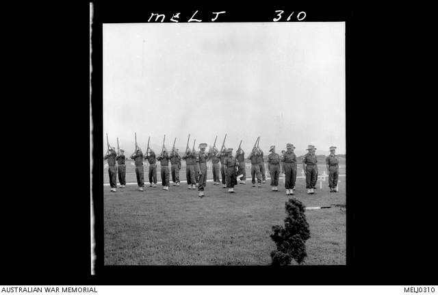 Funeral of 3484 Captain (Capt) Garth George Jarman, of A Company, 3rd ...