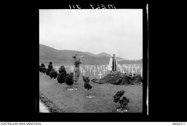 Funeral of 3484 Captain (Capt) Garth George Jarman, of A Company, 3rd ...