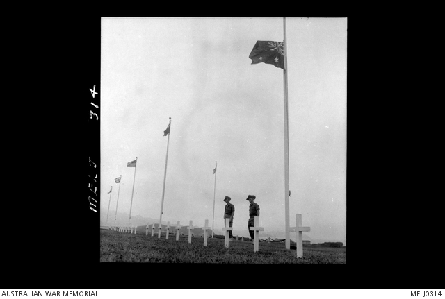 Funeral of 3484 Captain (Capt) Garth George Jarman, of A Company, 3rd ...