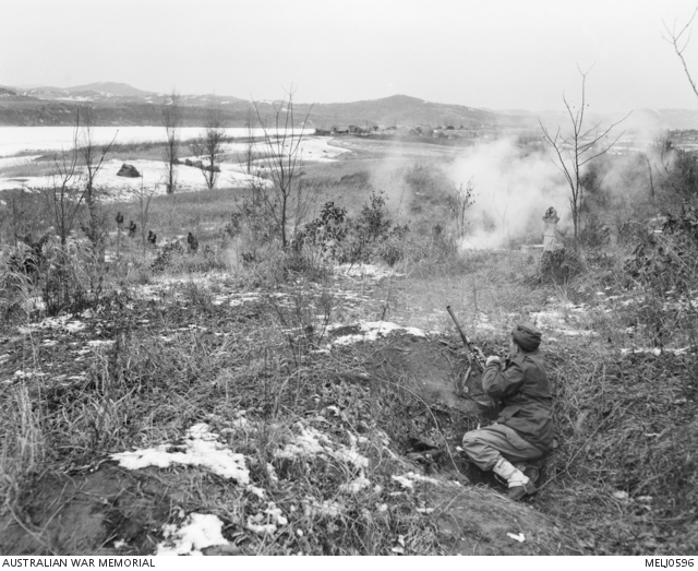 The practice occupation of the defence line (Kansas Line) in Korea is ...