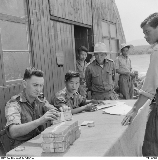 Pay day in Korea. 22543 Warrant Officer Class 2 (WO2) William John ...