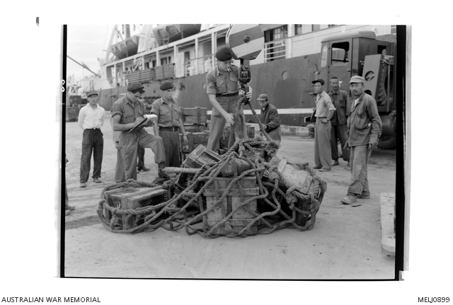 A load of stores destined for the 1st Commonwealth Division on the ...