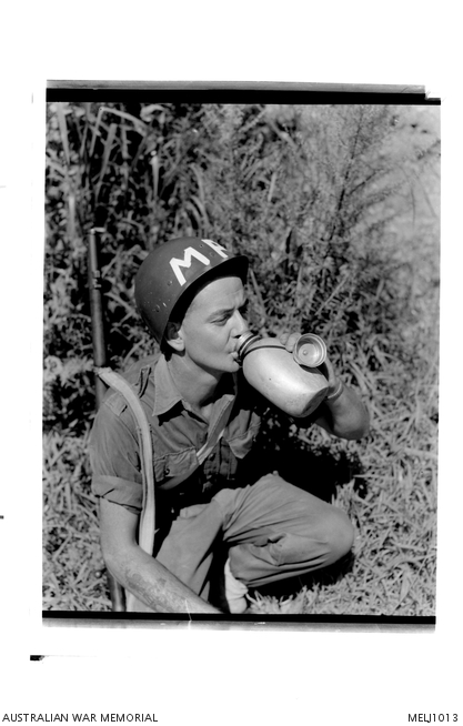 A member of an Australian truce line patrol in Korea is 35378 Private ...