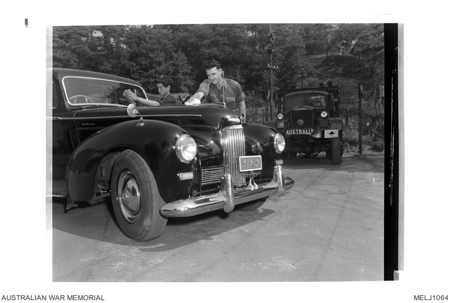 Official driver in Tokyo for Lieutenant General R Bierwirth, Commander ...