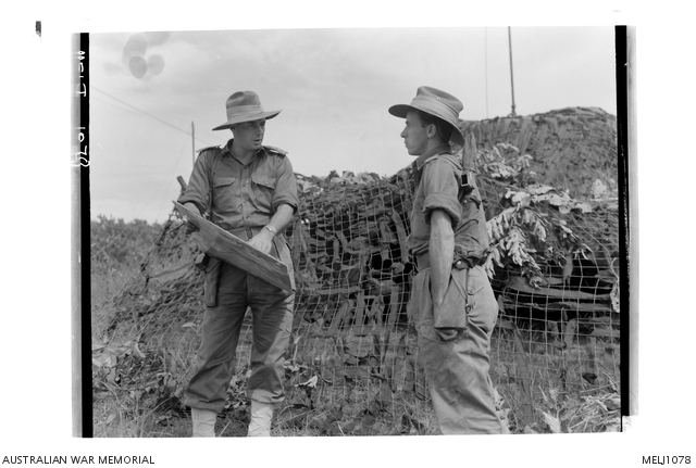 240031 Major Patrick Mervyn McMahon (left), of Ryde, NSW, Brigade Major ...