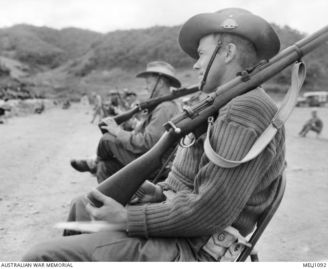 Warrant Officer Class 2 (WO2) C Whitehead (front), of Moorebank, NSW ...