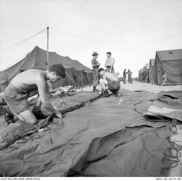 Vung Tau, Vietnam. 1966. The setting up and establishment of the 1st ...