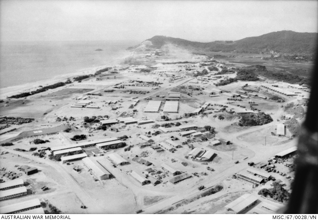 Vung Tau, South Vietnam. 1967. Aerial view of the 1st Australian ...