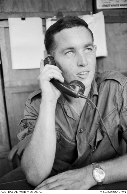 Nui Dat, South Vietnam. 1969-08. Portrait of Private Jon Oliver of ...