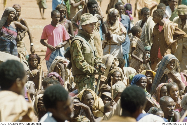Somalia. 1993-01-20. Soldiers from 1RAR (1st Battalion, The Royal ...