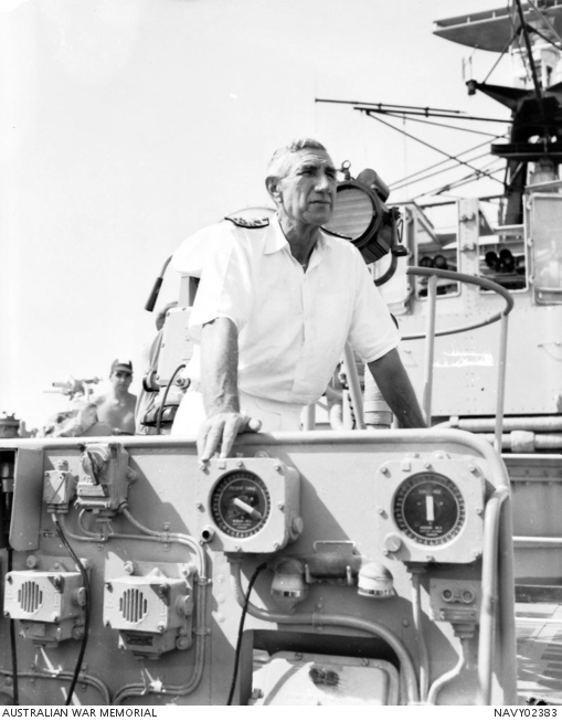 Rear Admiral Alan McNicoll, Flag Officer Commanding the Australian ...