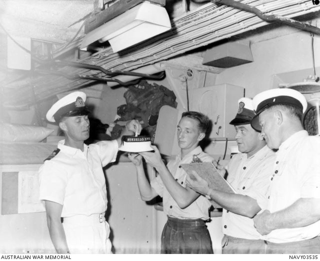 The Commanding Officer of the Q class anti-submarine frigate HMAS ...