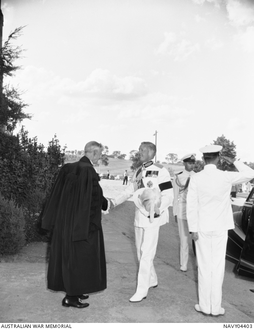 The Reverend Hector Harrison, the Moderator-General of the Presbyterian ...