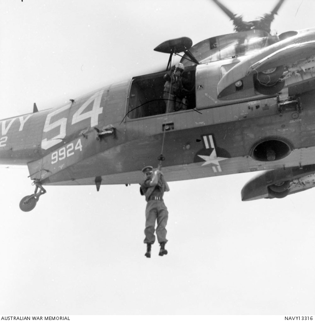 An Australian army officer, Major General D Vincent, Commander of the ...