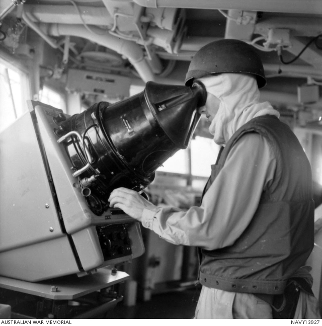 The RAN destroyer HMAS Hobart (1965-2000), is participating in ...