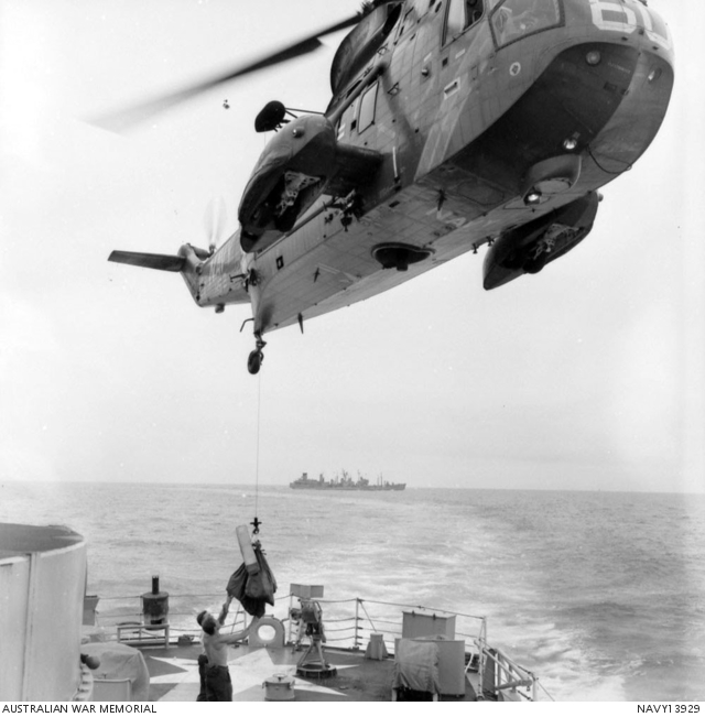 The RAN destroyer HMAS Hobart (1965-2000), is participating in ...