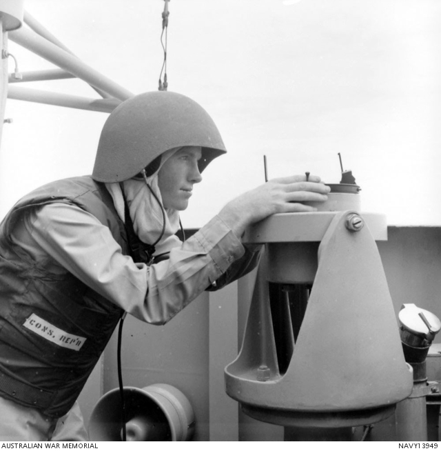 The RAN destroyer HMAS Hobart (1965-2000), is participating in ...