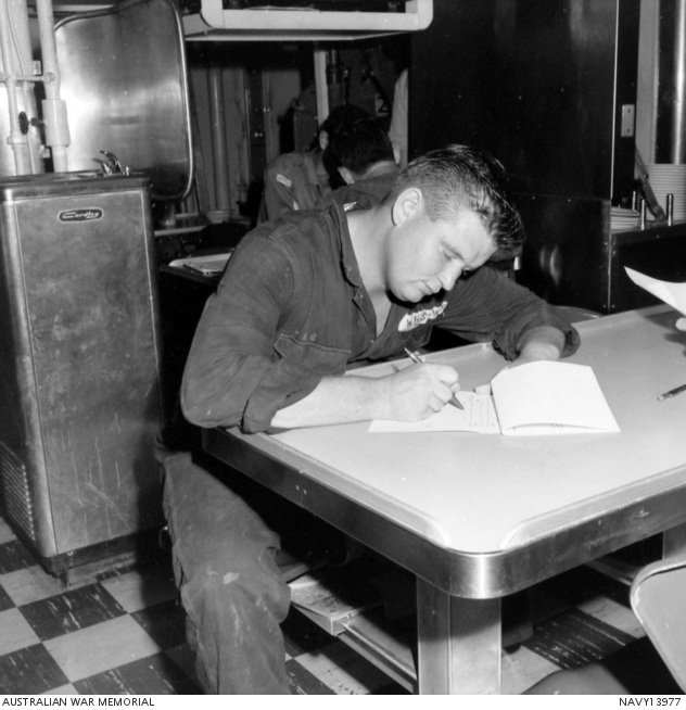The RAN destroyer HMAS Hobart (1965-2000), is participating in ...
