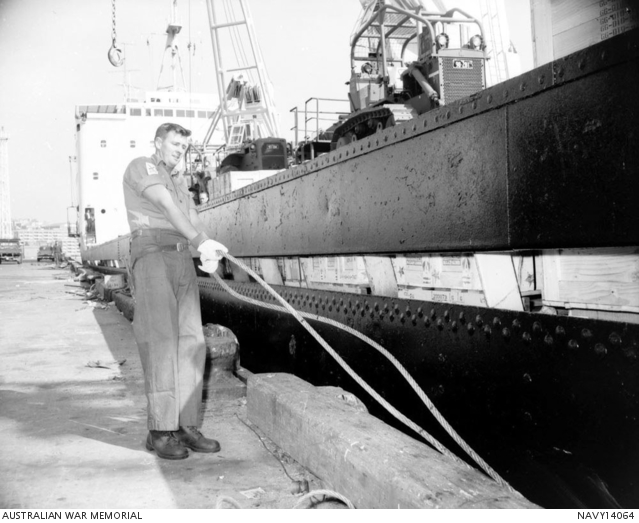 The Australian National Line cargo vessel MV Jeparit leaves Sydney ...