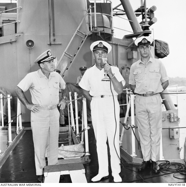 RAN guided missile destroyer HMAS Hobart (II) D39 has docked at Subic ...