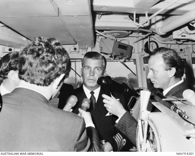 The RAN guided missile destroyer, HMAS Hobart (II) D39, has returned to ...