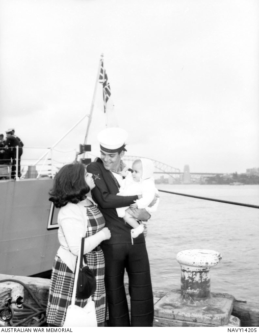 The RAN guided missile destroyer, HMAS Hobart (II) D39, has returned to ...