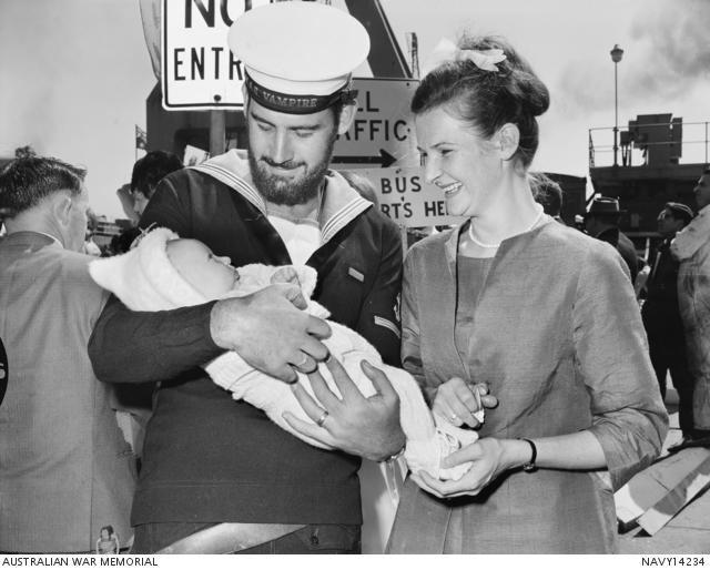 "Vampire's arrival from uptop." Leading Seaman Paul Harris, HMAS ...