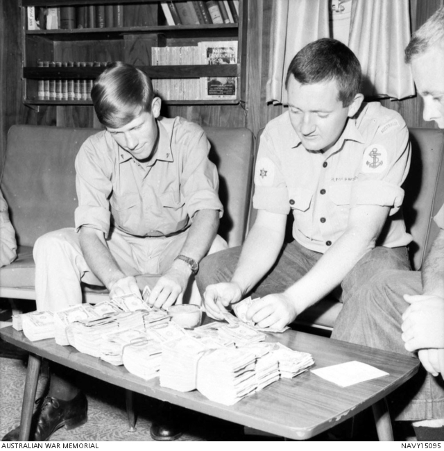 Sub Lieutenant Graham Lloyd (left) and R62675 Leading Writer (LWTR ...