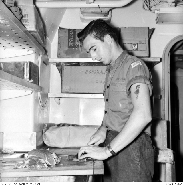 The RAN guided missile destroyer HMAS Perth (II) D38 is on operational ...