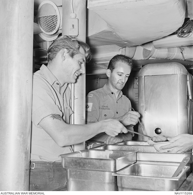 The RAN guided missile destroyer HMAS Perth (II) D38 is on operational ...