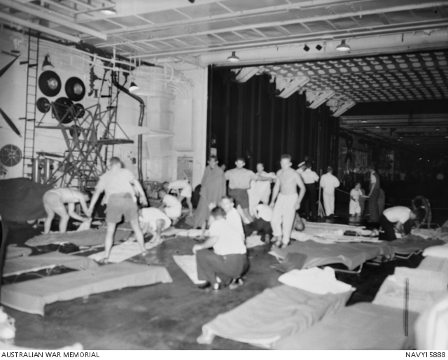 Survivors of the RAN Daring class destroyer HMAS Voyager are being ...