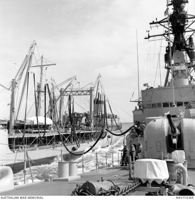 The RAN destroyer HMAS Brisbane (II) D41 carries out its first ...