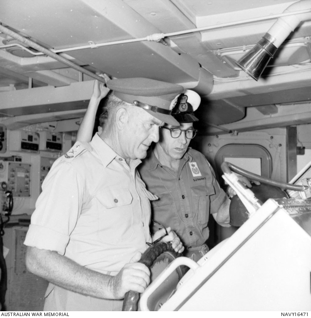 The RAN guided missile destroyer HMAS Perth (II) D38 is participating ...