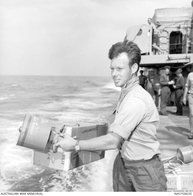 During the Vietnam War, RAN Daring class destroyer HMAS Duchess (D154 ...